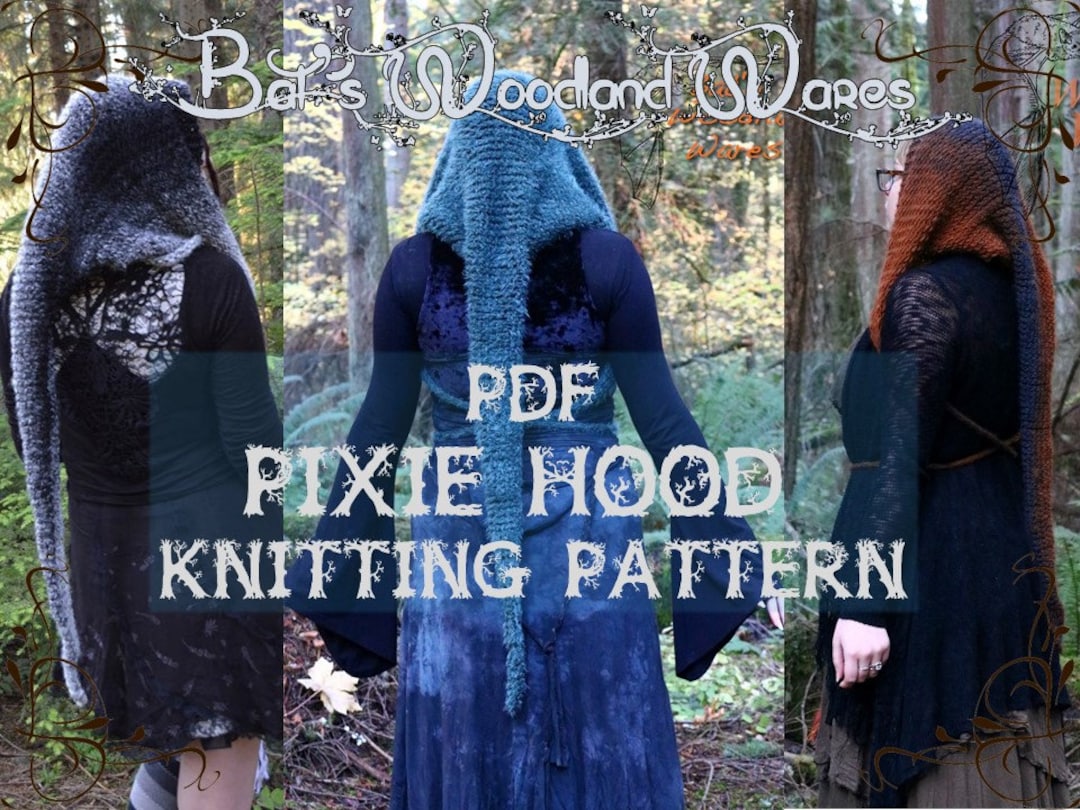 PDF - Pixie Hood Knitting Pattern (instant Download) - Etsy