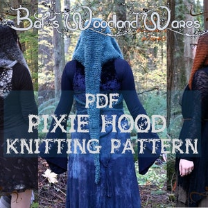 PDF Pixie Hood Knitting Pattern instant Download - Etsy