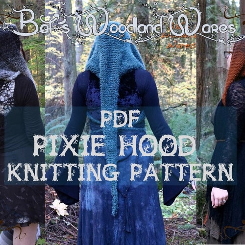 PDF Pixie Hood Knitting Pattern instant Download | Etsy