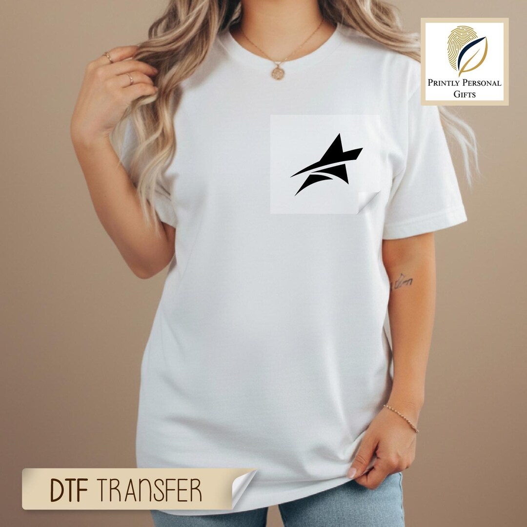 Custom Logo Pocket DTF Transfer - Ready to Press - Etsy
