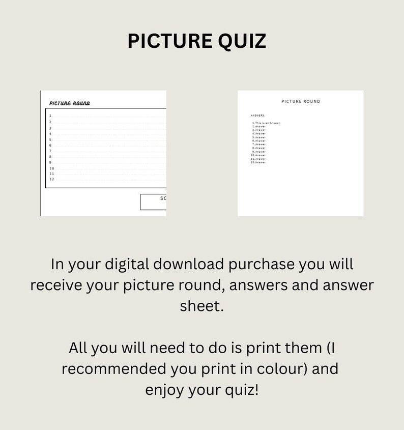 Animated Movies Pictures (PDF Digital Download) Printable Pub Quiz With ...