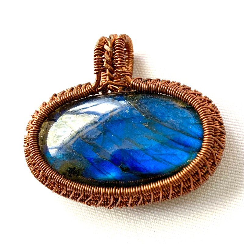 Wire Woven Pendant - Etsy