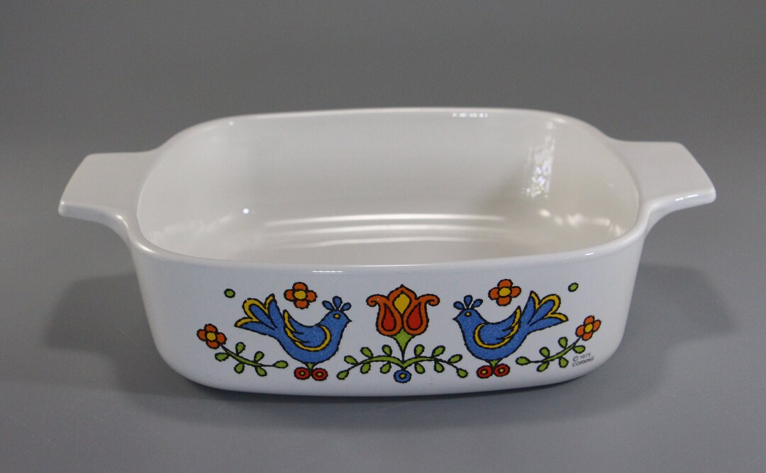 Vintage A-1-B, Corning Ware, Country Festival Pattern, 1 Quart ...