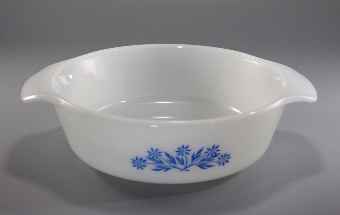 Vintage Fire-king 1-quart Round Casserole #436, Castleware Pattern - Etsy