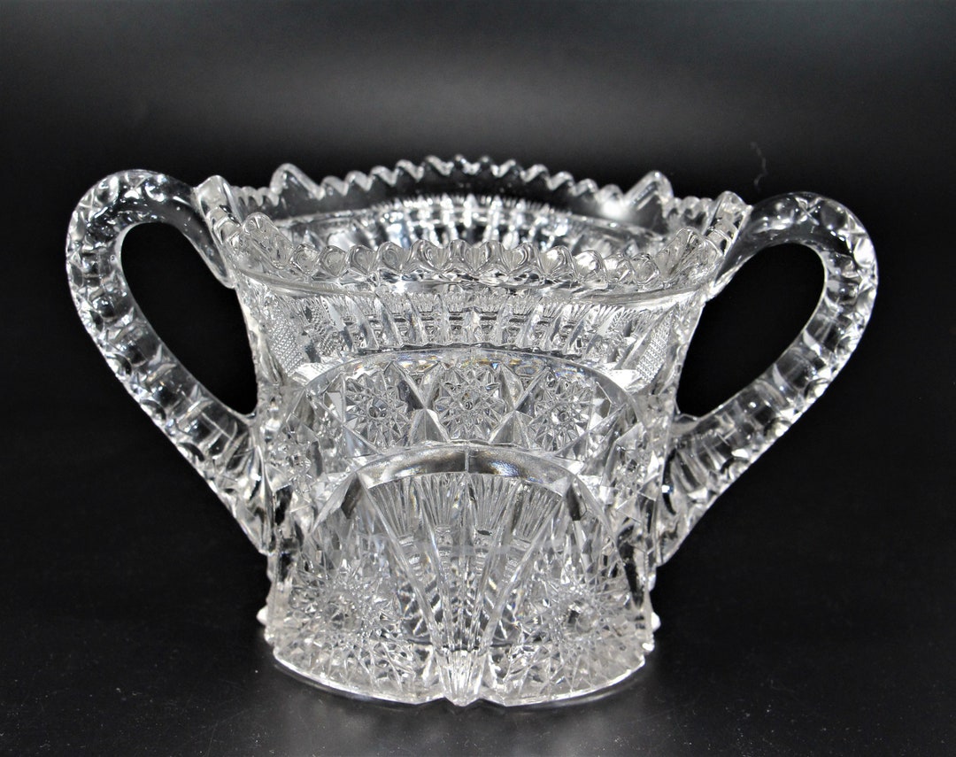 Antique Imperial Glass 2-handled Cracker Jar Pattern 410 - Etsy