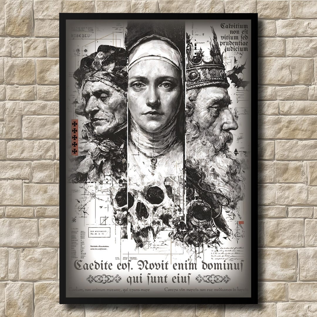 Medieval Poster: the King, the Nun, and the Royal Jester | King Art ...