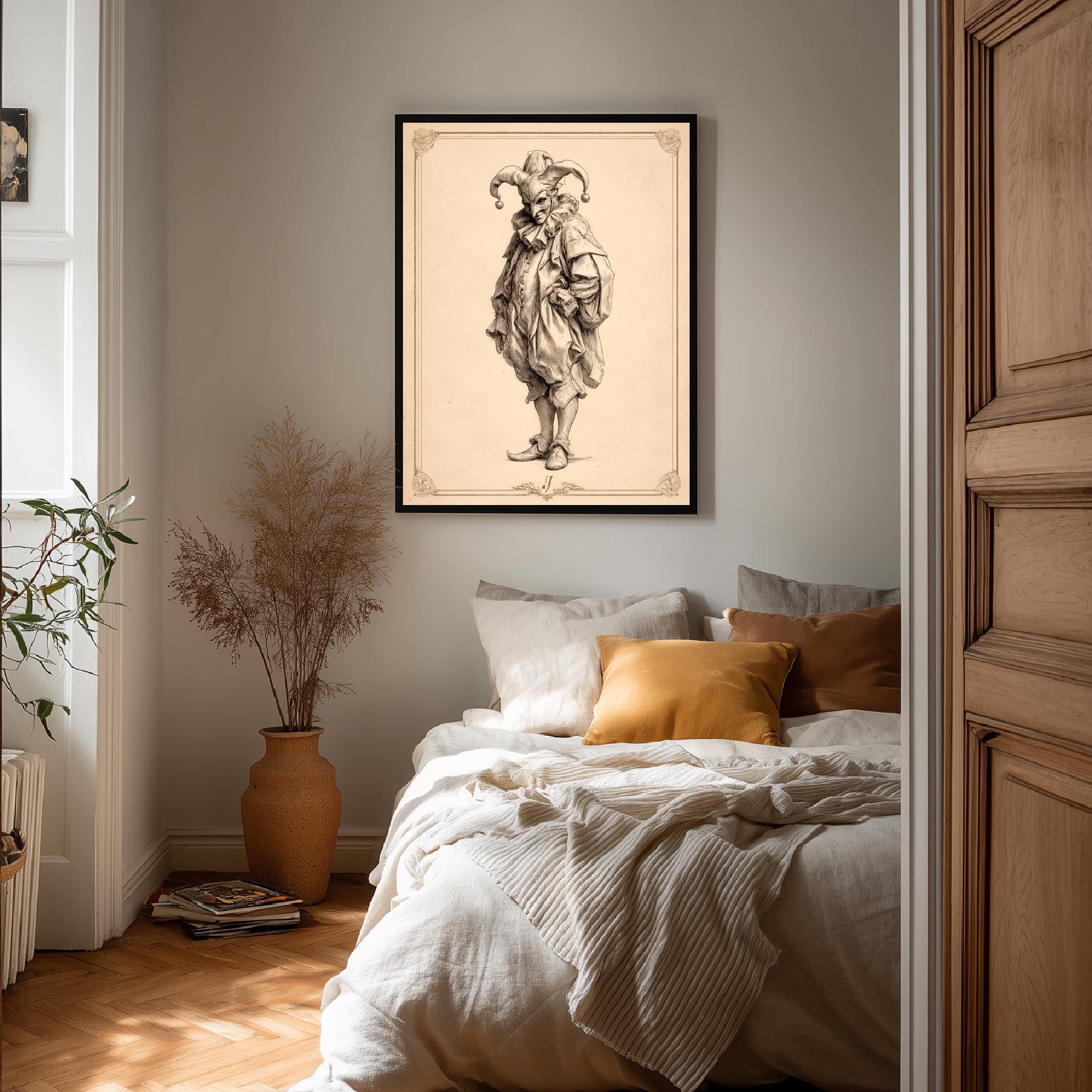 Medieval Poster: Jester #12 | Court Fool Wall Art | Gothic Old World ...