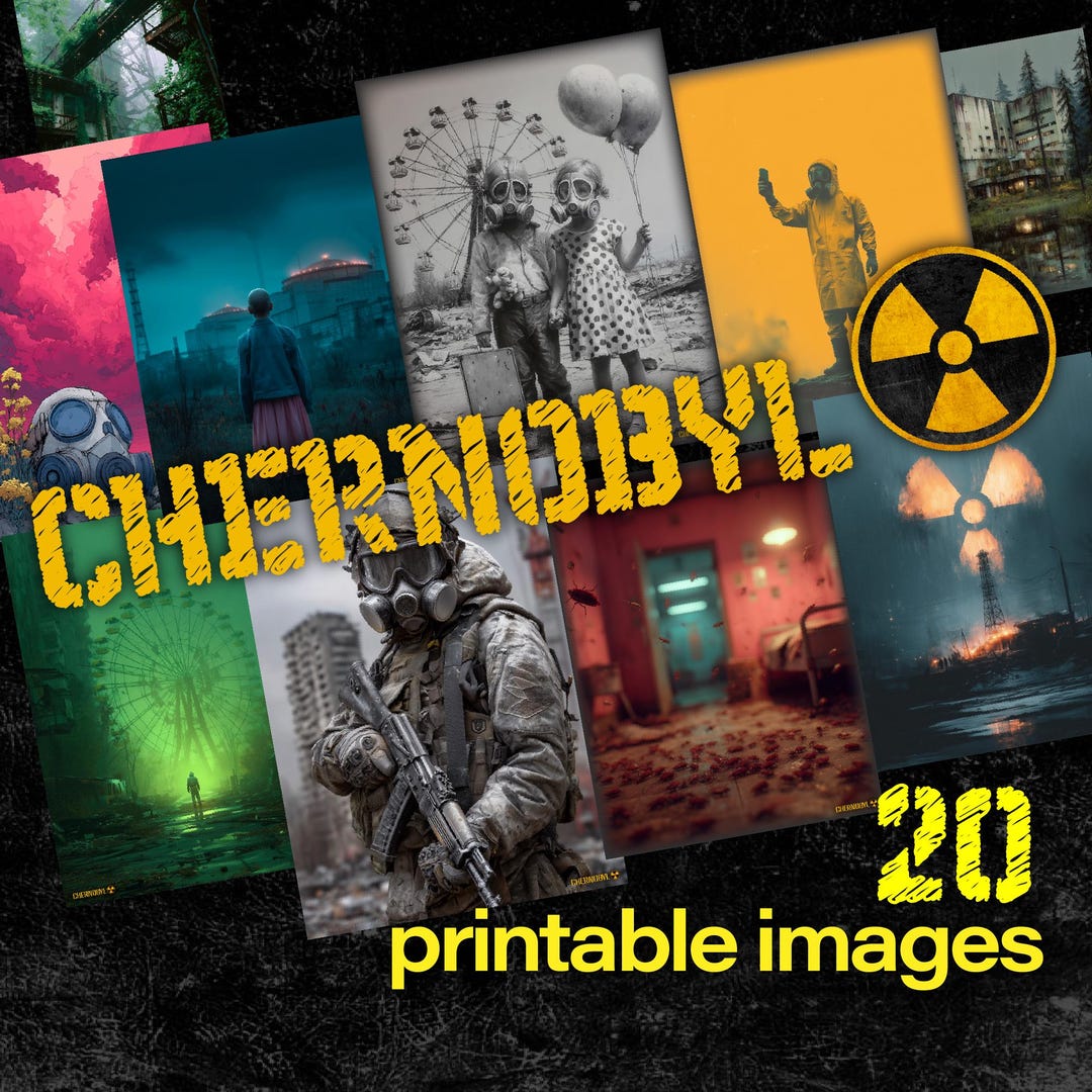 Chernobyl Poster Set | Grotesque Style Artwork | Abandoned City Art ...