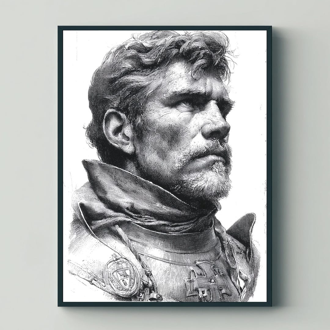 Medieval Poster: Knight #3 | Chivalry Warrior Wall Art | Historical ...