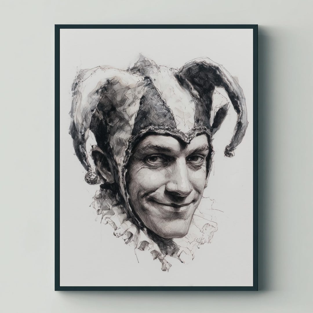 Medieval Poster: Jester #14 | Court Fool Wall Art | Gothic Old World ...