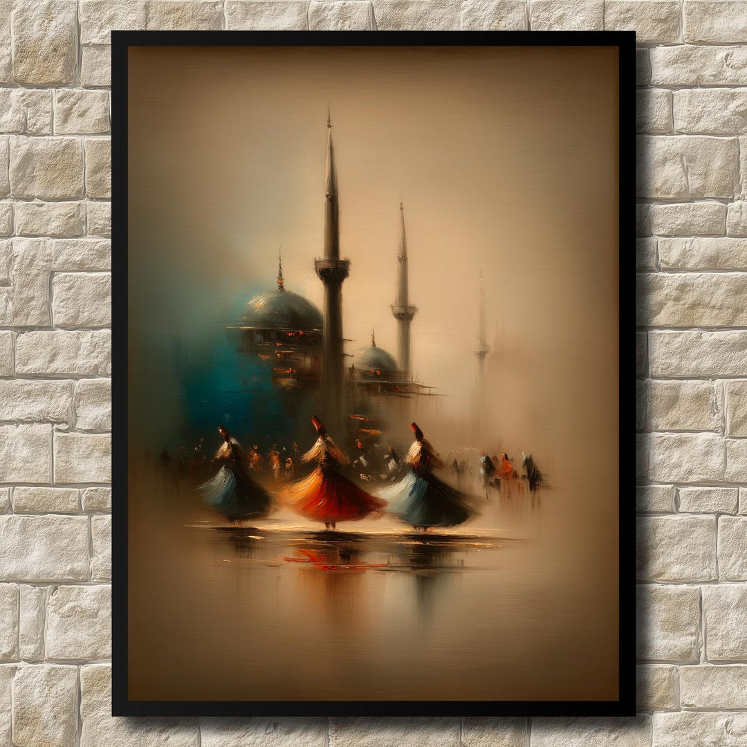 Whirling Dervishes Poster #28 | Sufi Dance Artwork | Spiritual Islamic ...