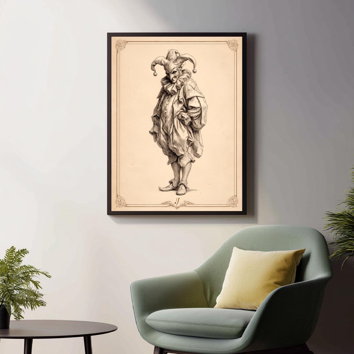 Medieval Poster: Jester #12 | Court Fool Wall Art | Gothic Old World ...
