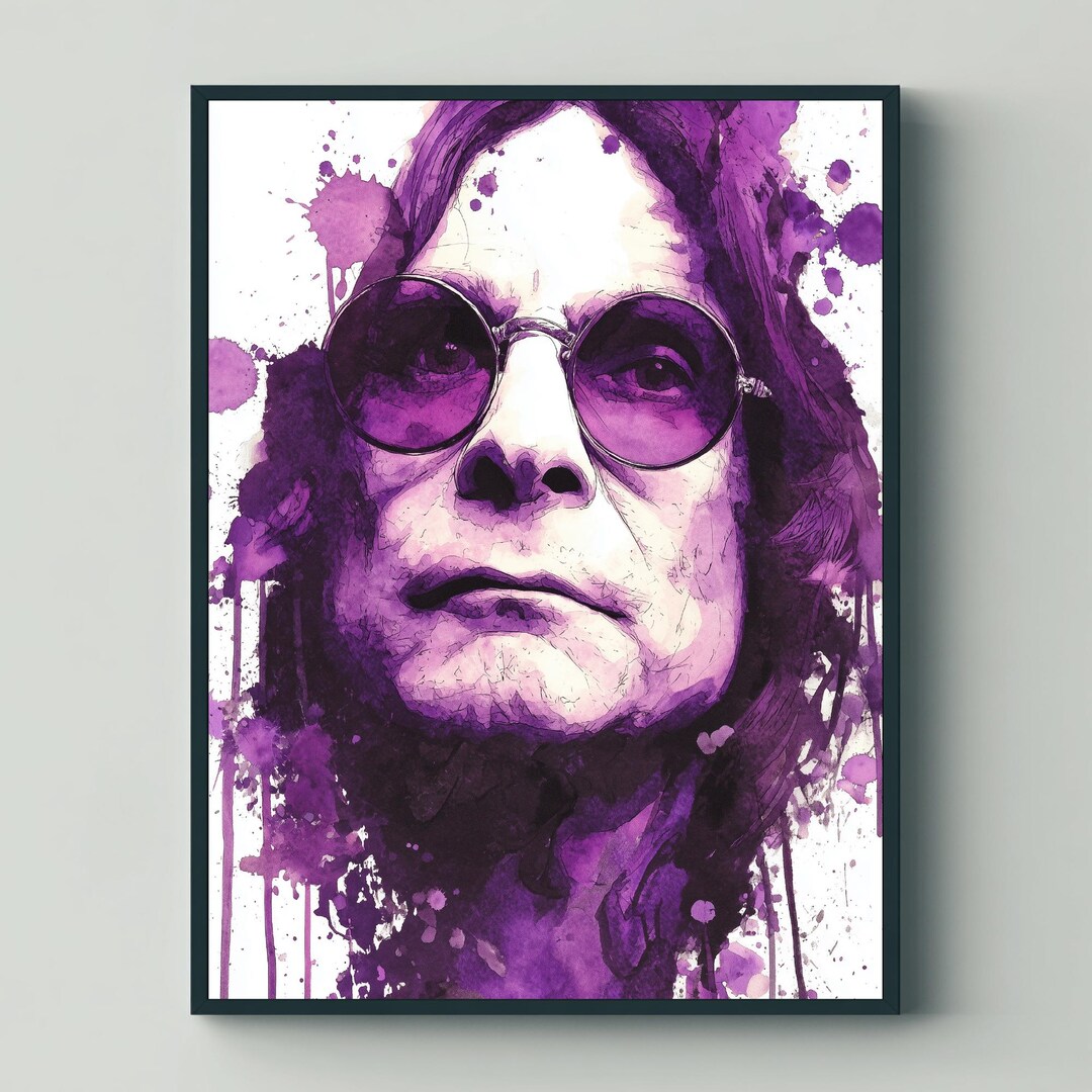Ozzy Osbourne Poster #1 | Black Sabbath Frontman Art | Iconic Rock ...