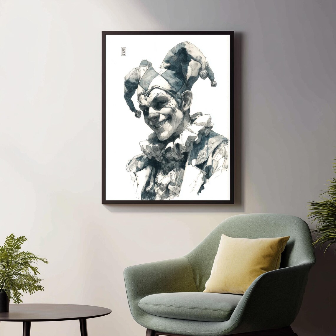 Medieval Poster: Jester #17 | Court Fool Wall Art | Gothic Old World ...
