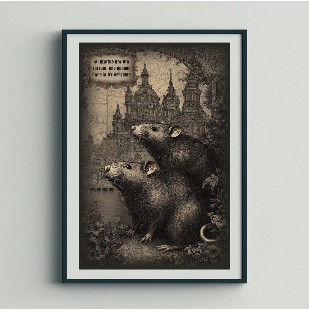 Medieval Poster: Rats at the Palace - Etsy