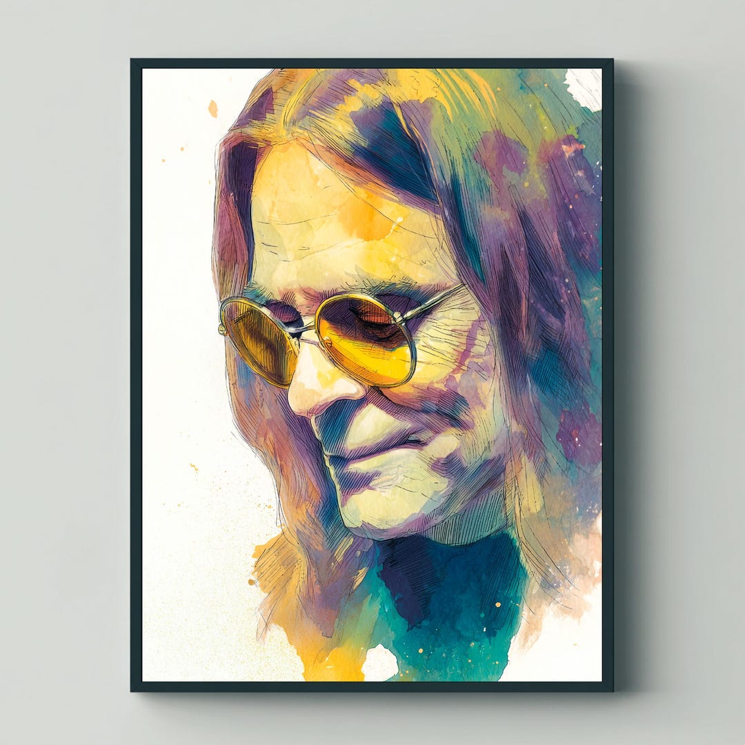 Ozzy Osbourne Poster #3 | Black Sabbath Frontman Art | Iconic Rock ...