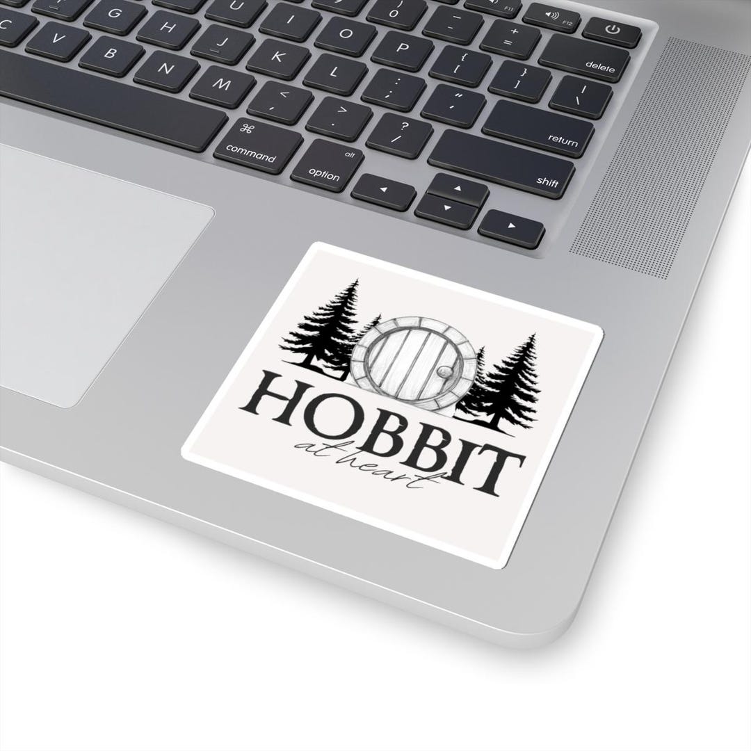 Hobbit at Heart Lord of the Rings Sticker | Tolkien Inspired Sticker - Etsy