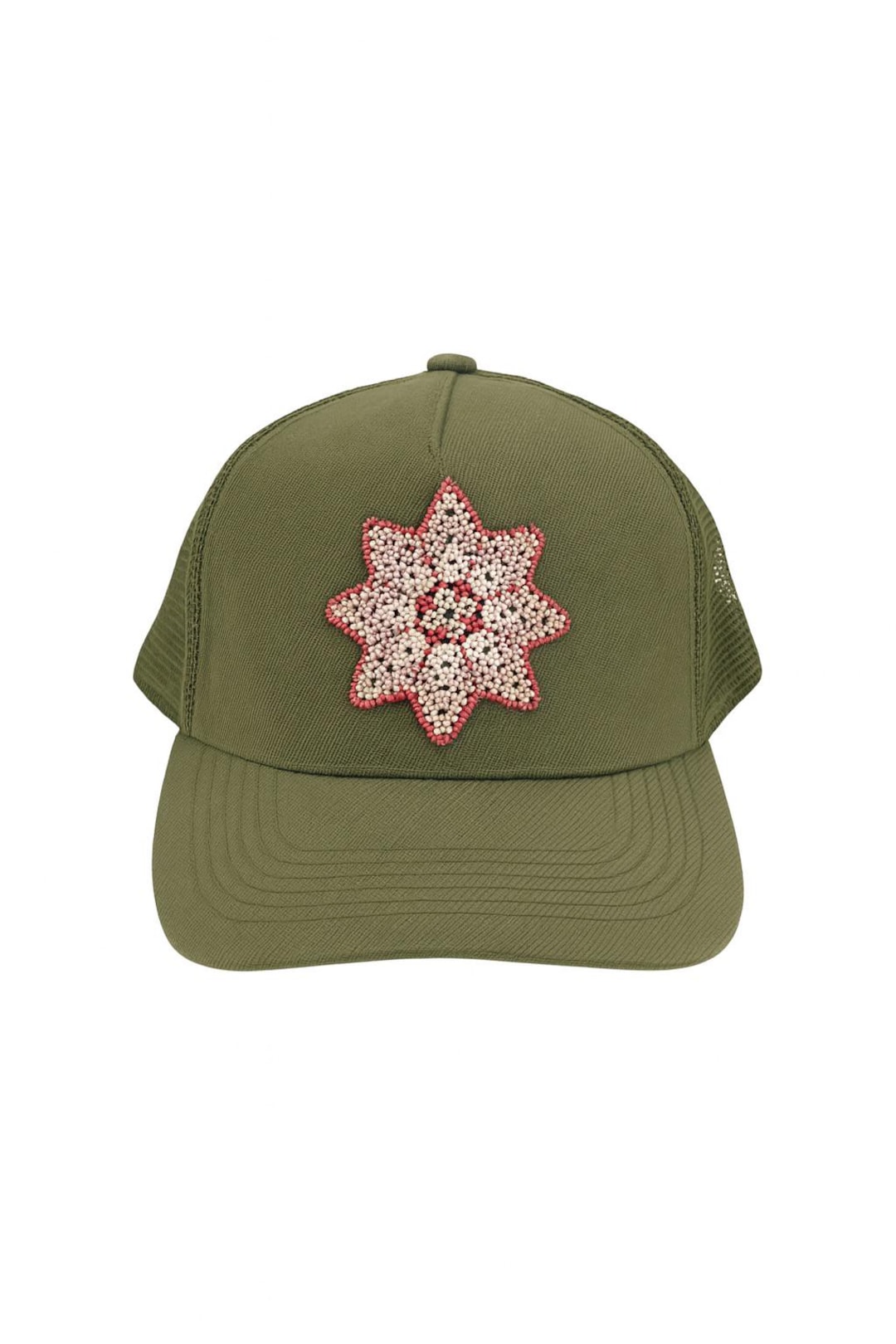 Tierra Sol – Handmade Huichol Beaded Star Flower Design Velcro Back ...
