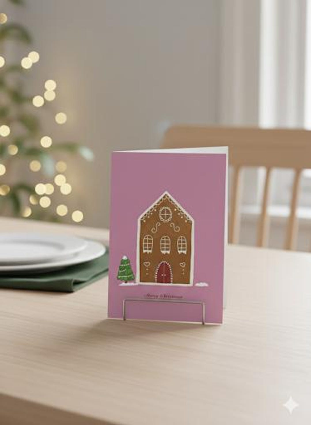 Gingerbread House Christmas Printable – Holiday Wall Art – Cute Xmas ...