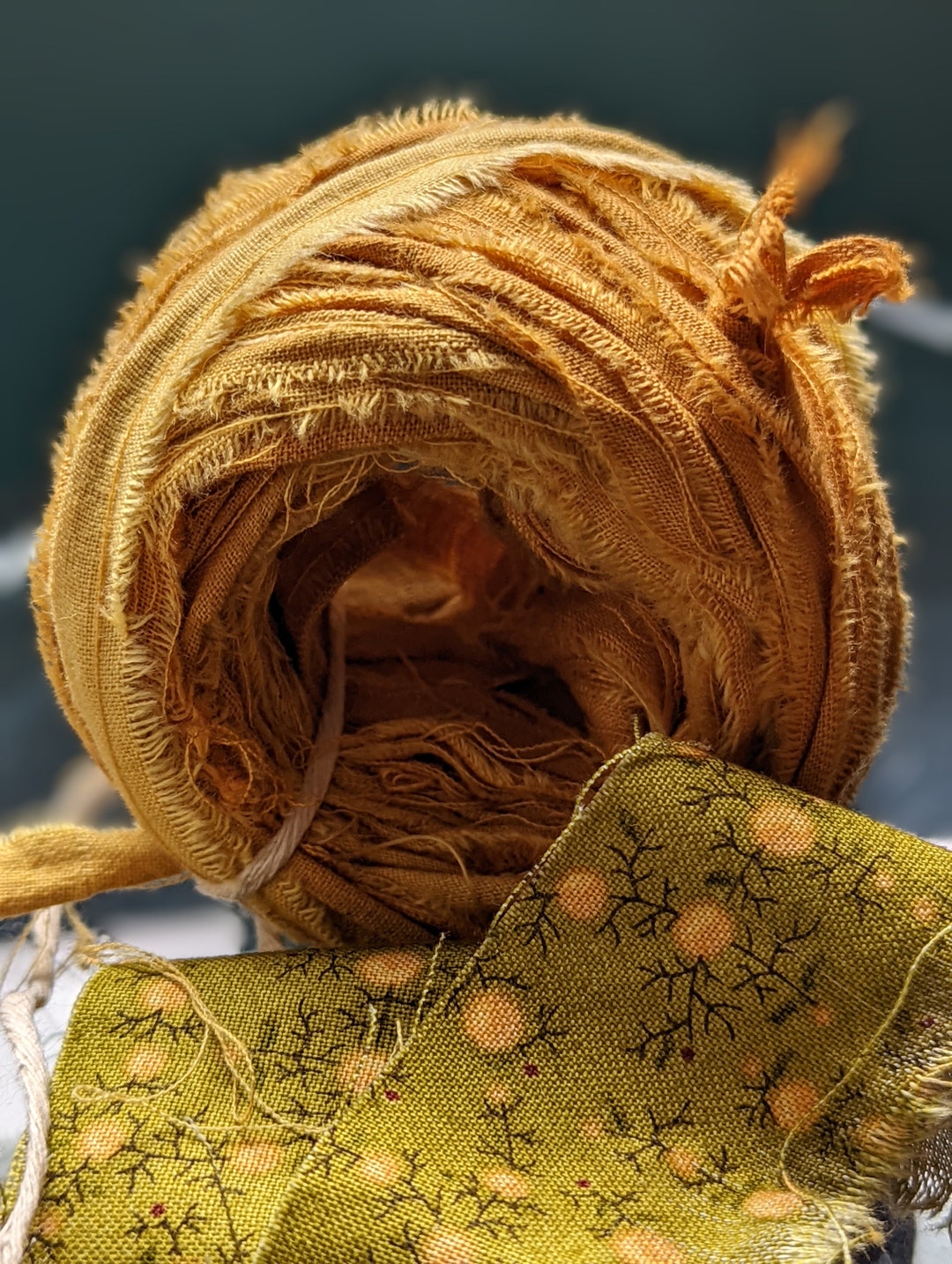 Mustard Seed Cotton Ribbon 24 Yards - Etsy