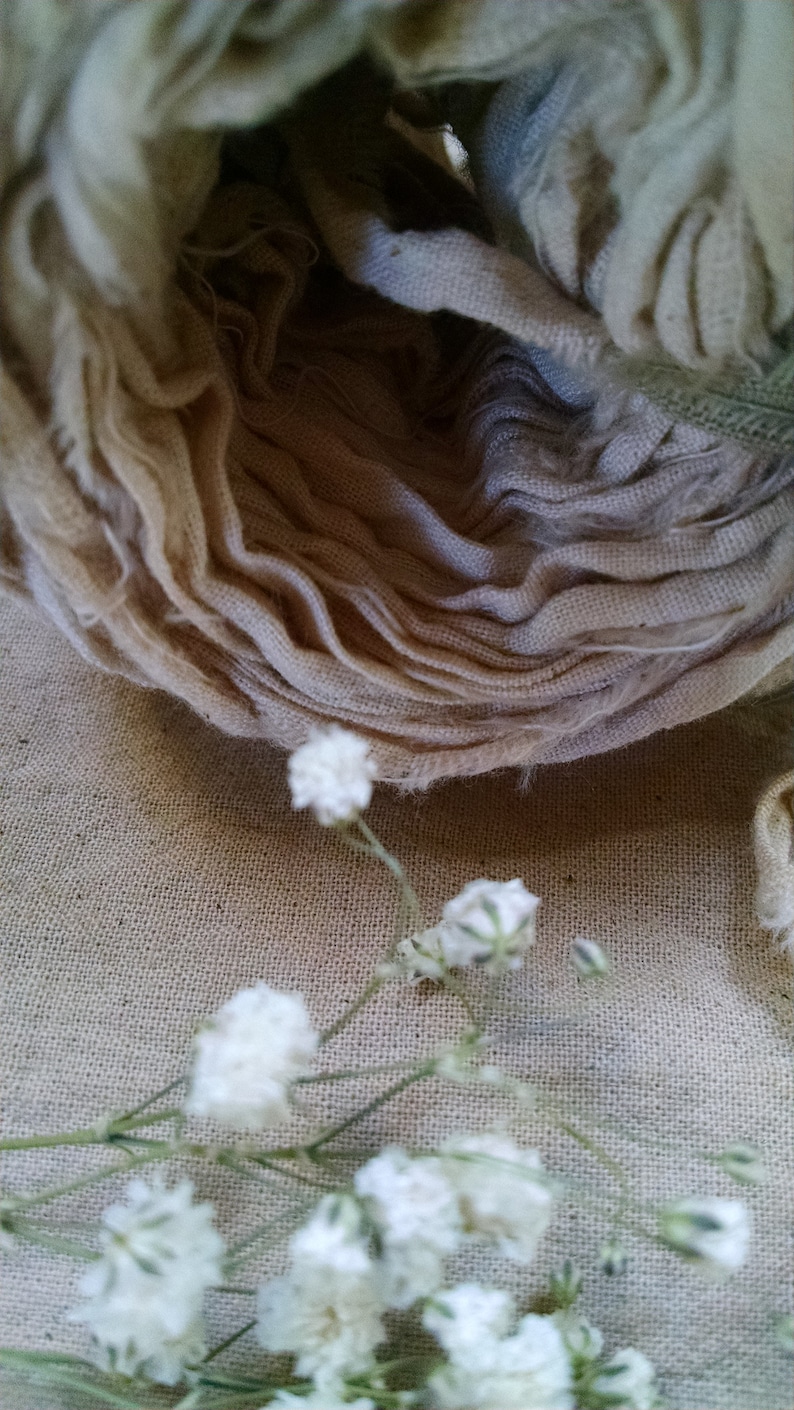 Tea Stained Cotton Distressed Rustic Ribbon 24 Yards - Etsy