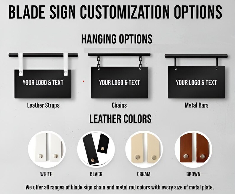 Custom Double Sided Blade Sign, Outdoor Retail Display, Hanging Cafe ...
