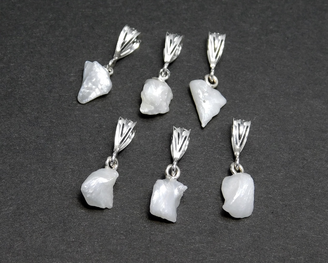 Rare, American Tennessee River, Natural Pearl Pendants in Silver ...