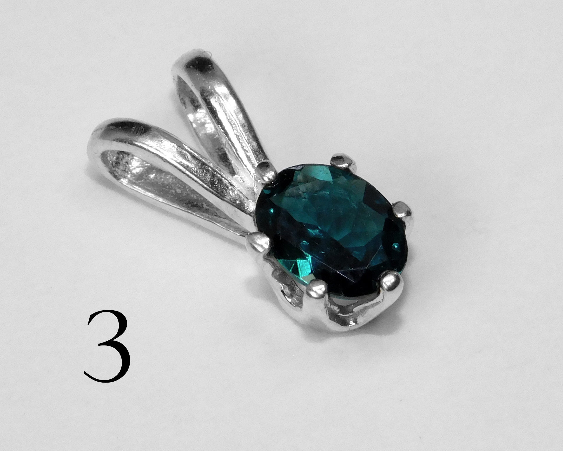 Rare, Natural, Color Change, Blue Garnet Pendant in Silver - Choice - Etsy