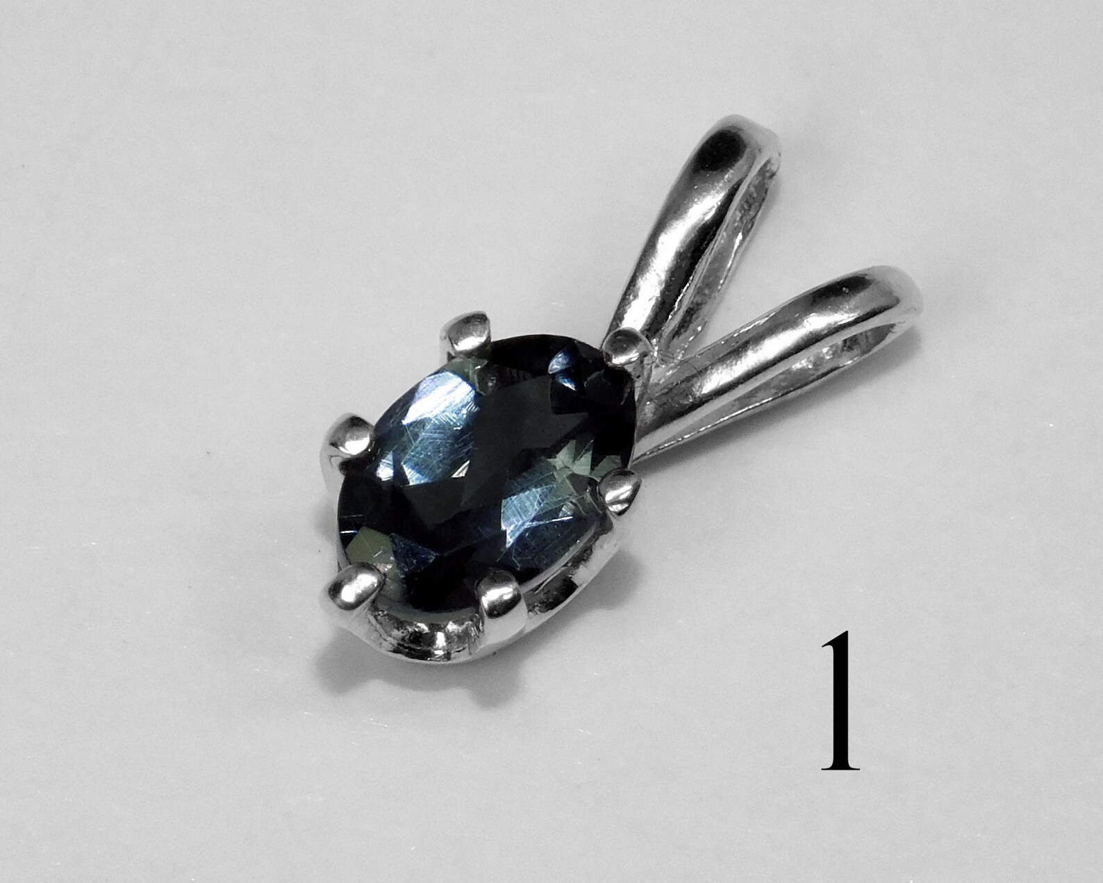 Rare, Natural, Color Change, Blue Garnet Pendant in Silver - Choice - Etsy