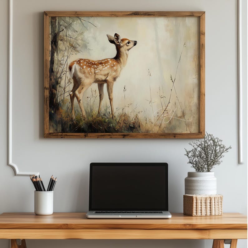 Woodland Animals Wall Art Set of 6 Prints, Fox, Deer, Farmhouse Decor ...