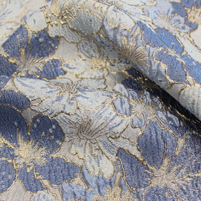 Blue Brocade Jacket - Etsy