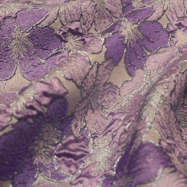 Lilac Jacquard Dress - Etsy UK