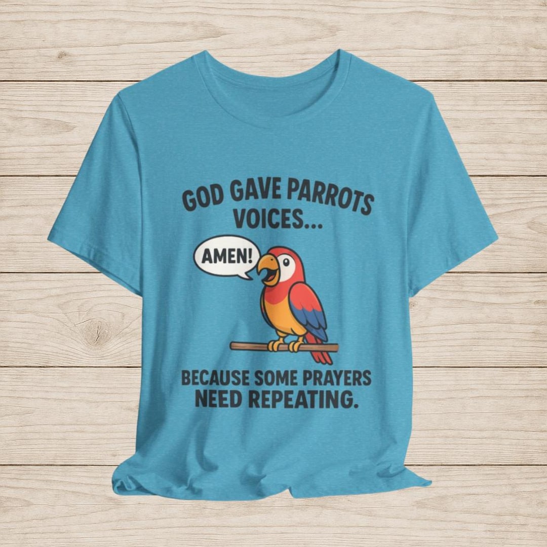 Funny Parrot Prayer T-shirt | Christian Bird Lover Gift - Etsy