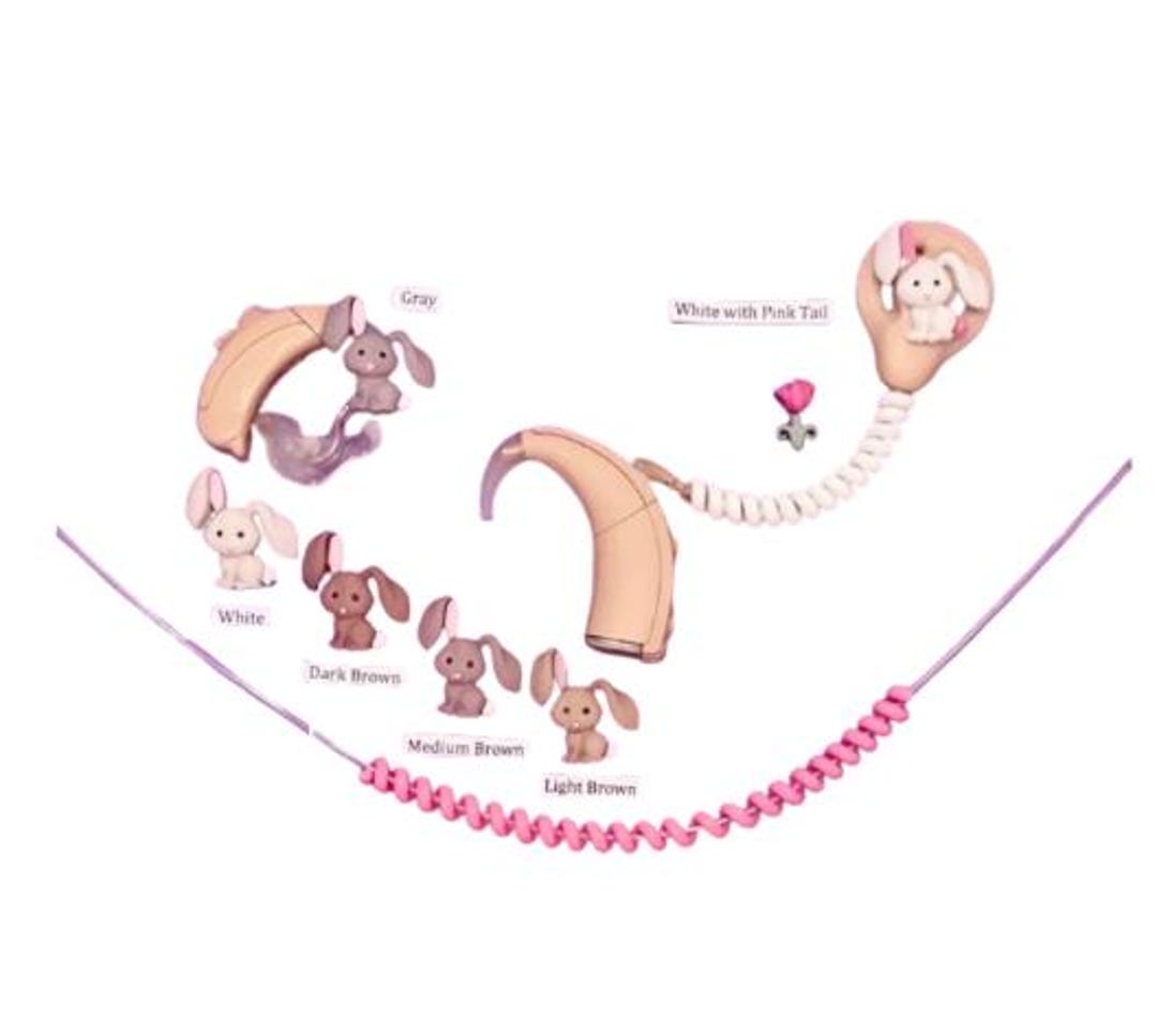 Bunny... Hearing Aid Tube Treasures and Cochlear Implant Accessories - Etsy