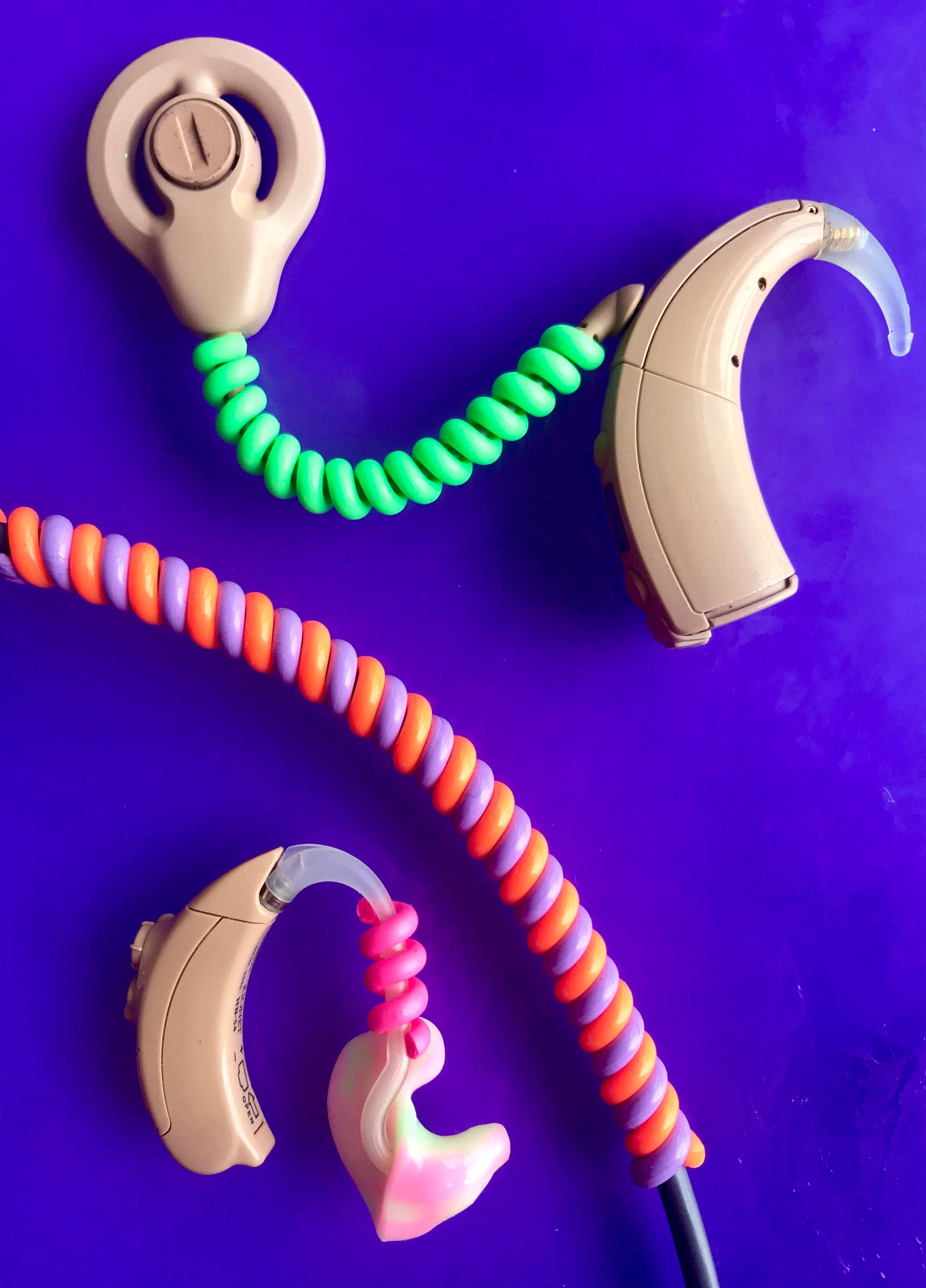 Hearing Aid and Cochlear Implant Tube Twists Solid Color - Etsy