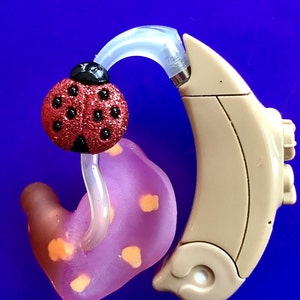 Ladybug... Cochlear Implant Accessories or Hearing Aid Accessories - Etsy