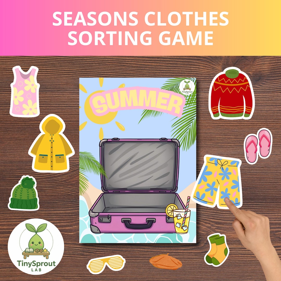 Seasonal Clothing Sorting Game – Printable Dress for the Seasons ...
