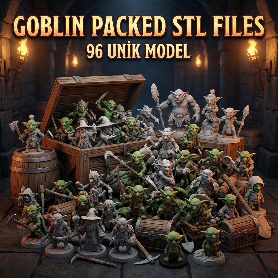 Goblin 3D Printer Model Packed - Digital STL for Resin and FDM Prints ...