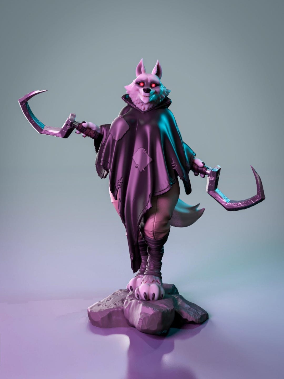 Anime Character 3D Model: Detailed STL for Resin and FDM Printing ...