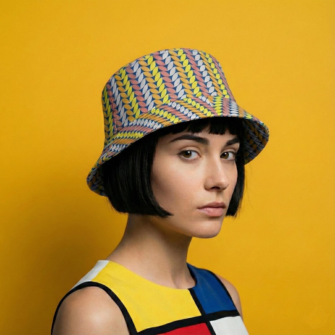 Colorful Woven Pattern Bucket Hat - Etsy