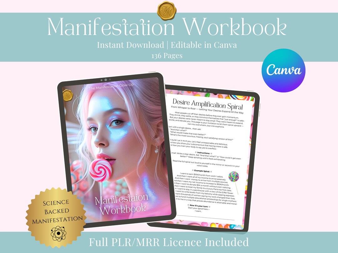 The Ultimate Manifestation Workbook | PLR & MRR | 136-page ...