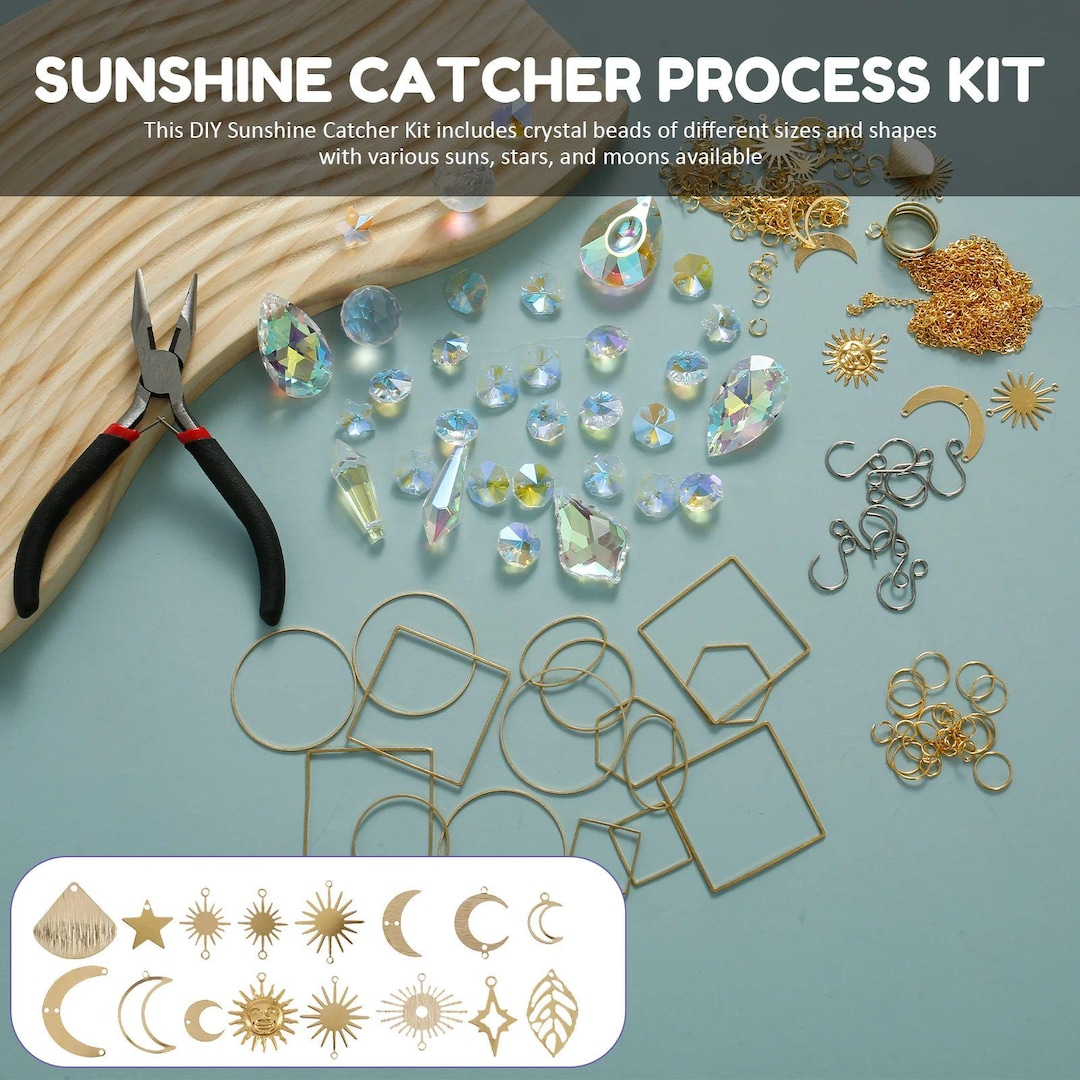 DIY Suncatcher, DIY Suncatcher Kit, DIY Kit, Crystal Pendant, Window ...