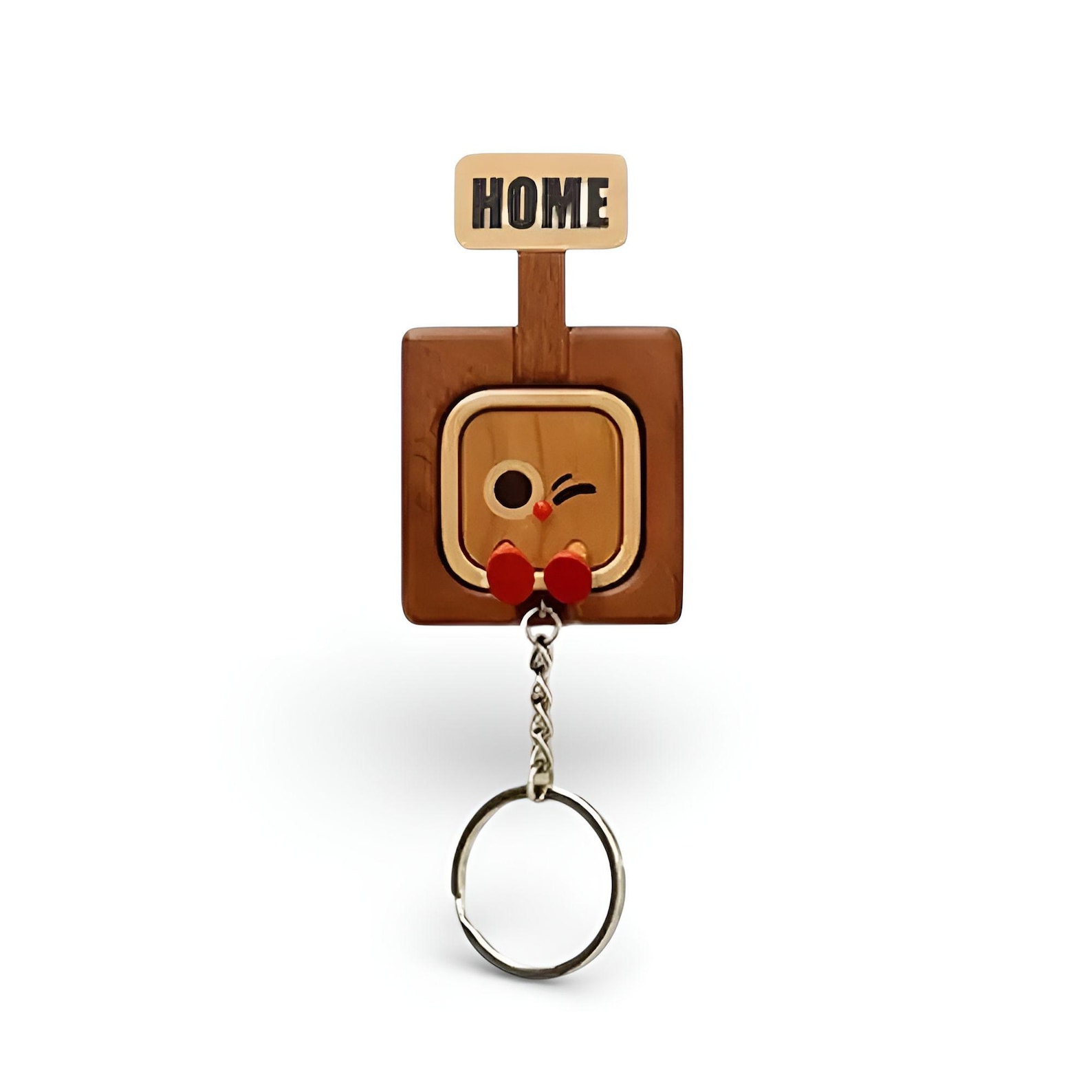 Wooden Key Holder Wall Mount | Funny Face Wall Hook | Decorative Wood ...