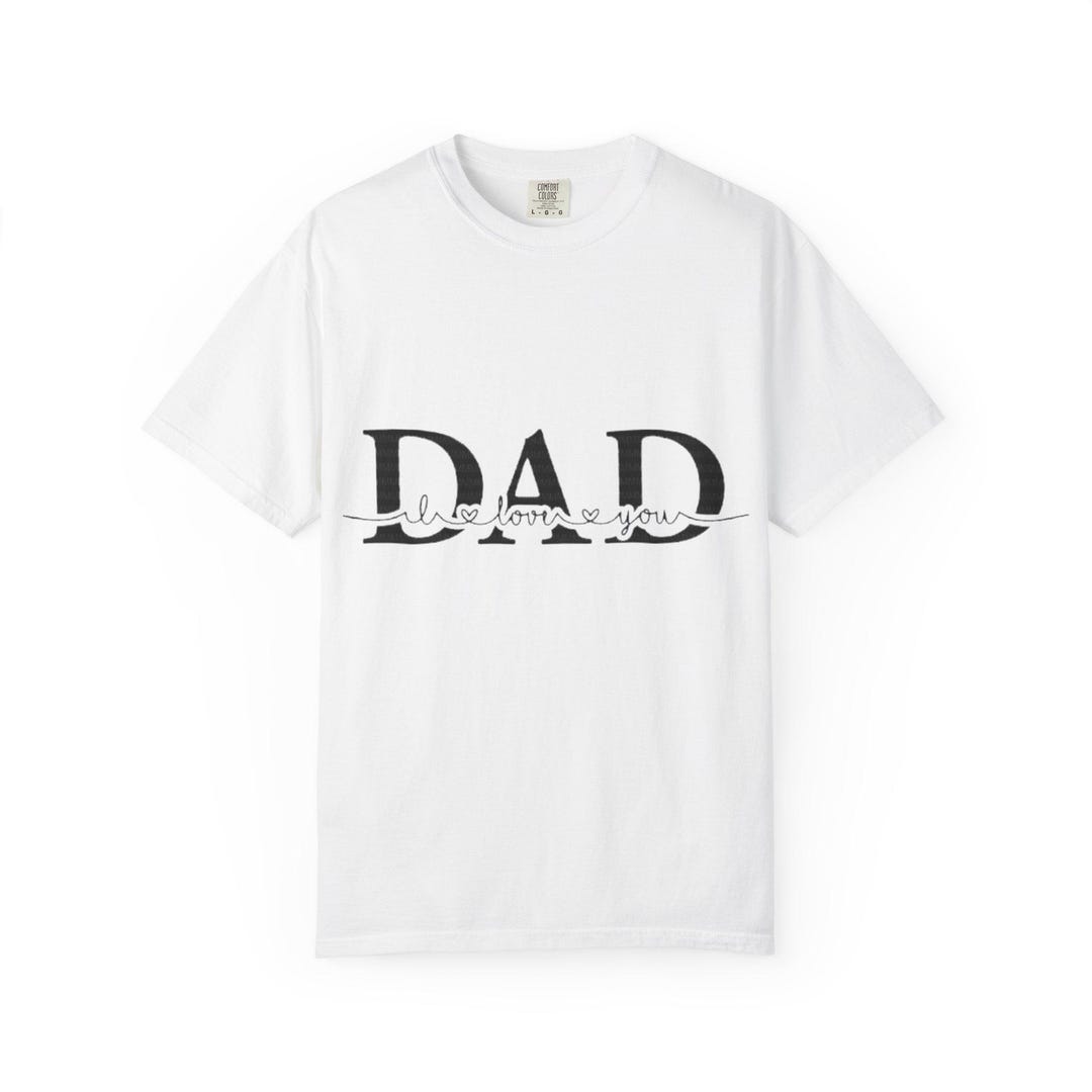 DAD Heart Beat Line T-shirt | Dad Heartbeat Design - Etsy