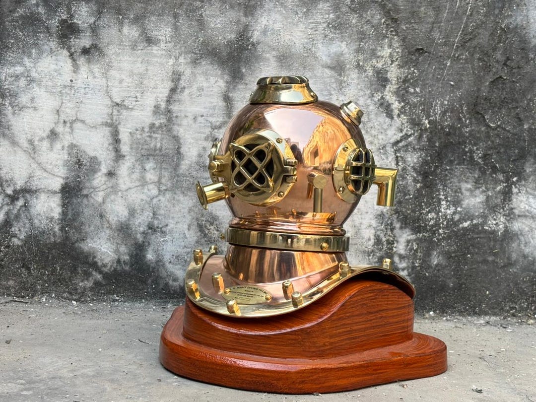 Vintage Scuba Diving Helmet Replica, Nautical Decor (6 Inches) - Etsy