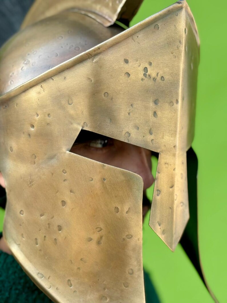 Spartan King Helmet Replica – Bronze Greek Warrior Headpiece With ...