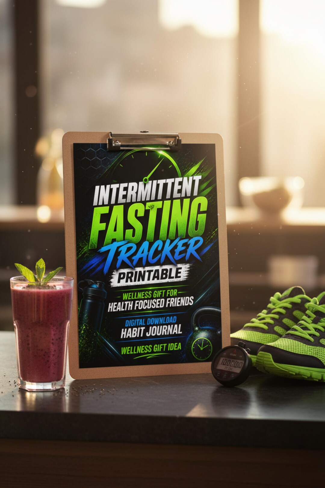 Intermittent Fasting Tracker Printable PDF | Fasting Log & Wellness ...