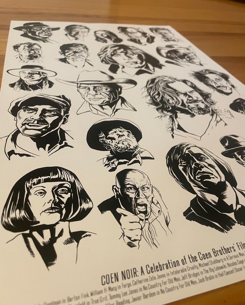 Coen Noir Poster - A Celebration of the Coen Brothers' Filmography in ...