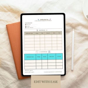 Printable Medication Log Daily Medicine Tracker Health Record Keeping ...