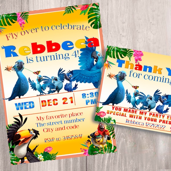 Rio Birthday Party - Etsy